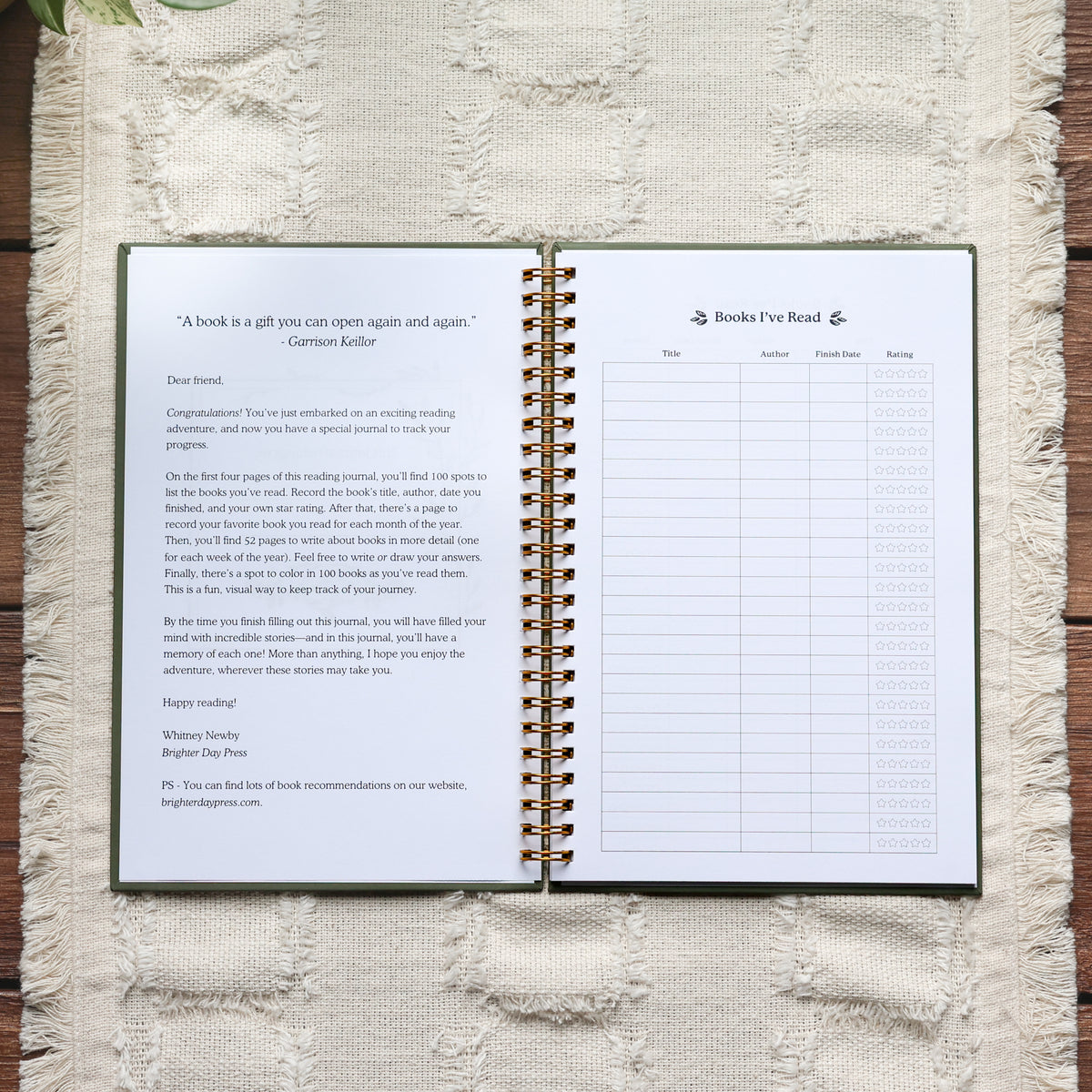 Independent Reading Journal – Brighter Day Press