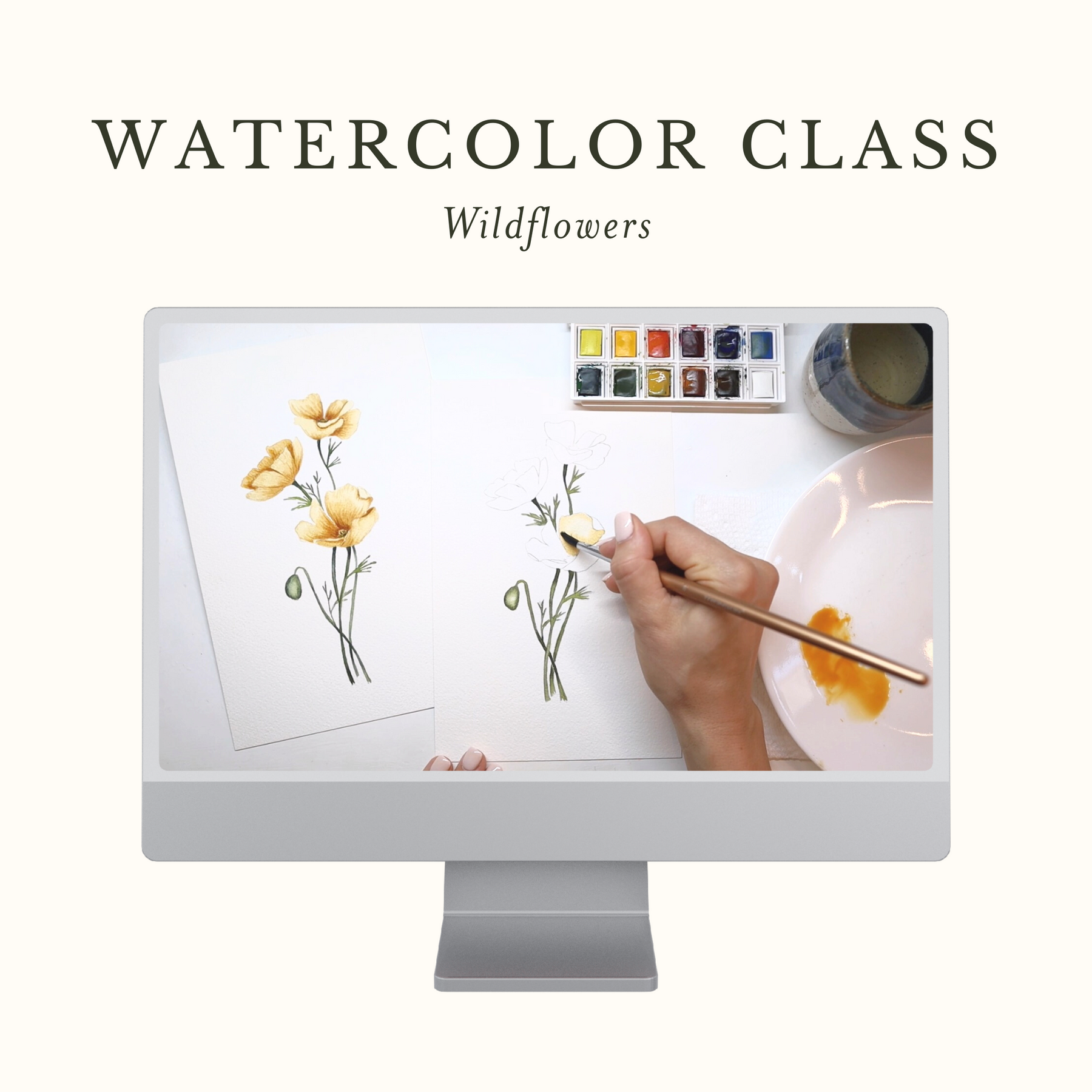 Watercolor Class: Wildflowers – Brighter Day Press