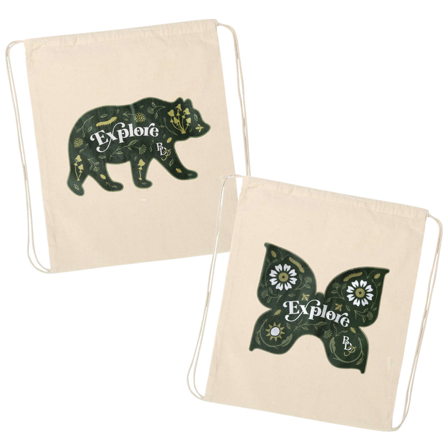"Explore" Drawstring Nature Backpacks – Brighter Day Press