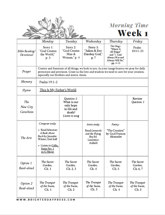 Morning Time, Vol. 1 – Brighter Day Press